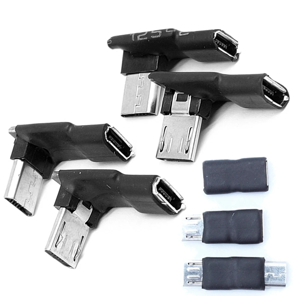 DIY-Micro-USB-Female-to-Micro-USB-Connector-Adapter-Plug-L-Shaped-Micro ...