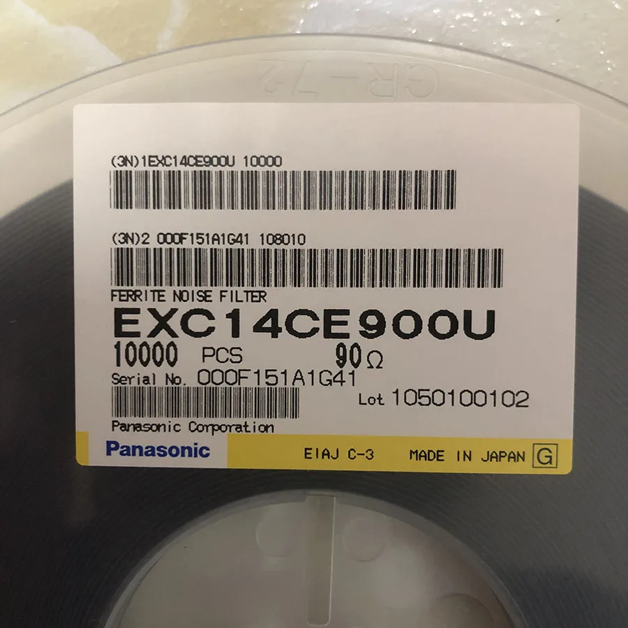 REEL-10K-EXC14CE900U-90-130mA-0-85x0-65x0-4-0302-0806-90R-NEW-ORIGINAL ...