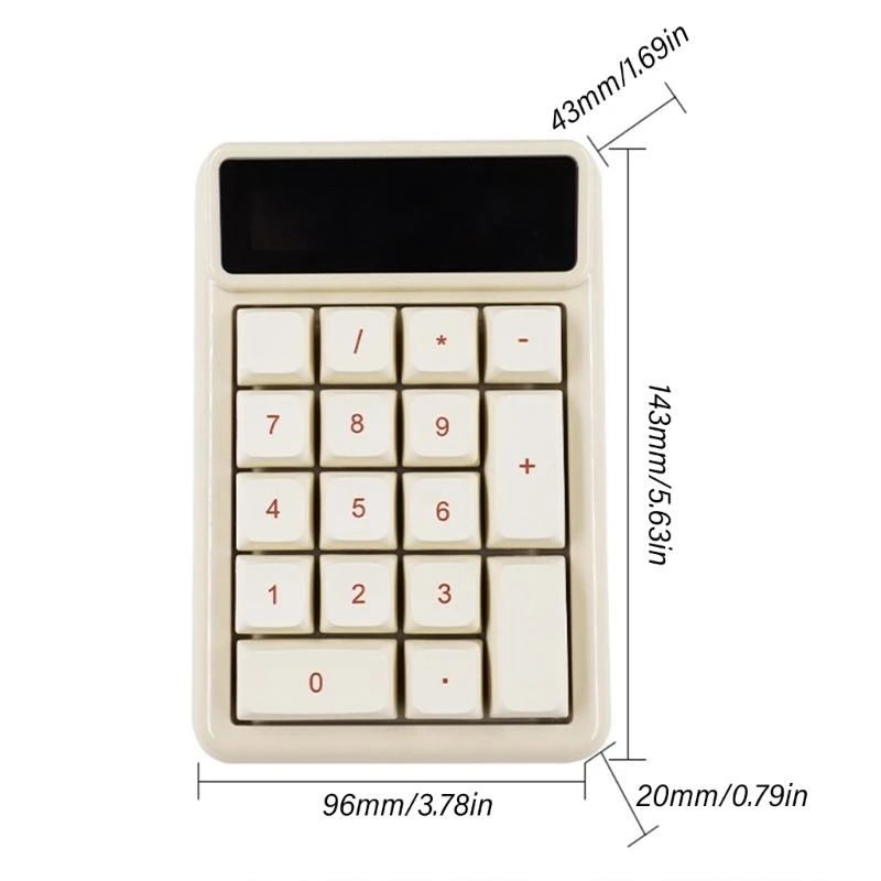 83CE 17Keys Numpad Mechanical Keboard Computer Numeric Keypad for ...