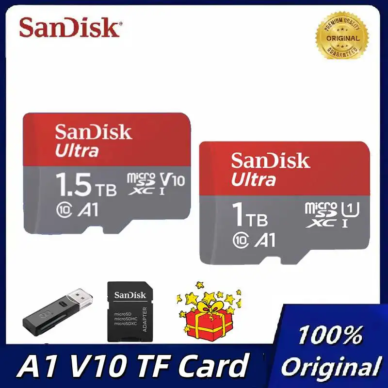 Tarjeta Micro SD SanDisk Ultra A1 Nueva de 1.5TB/1TB, Tarjeta de ...