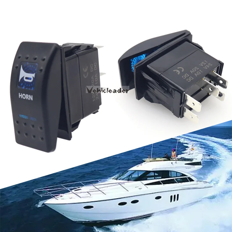 12V-24V-Horn-Rocker-Switch-Car-Boat-SPST-ON-OFF-Momentary-Rocker-Toggle ...