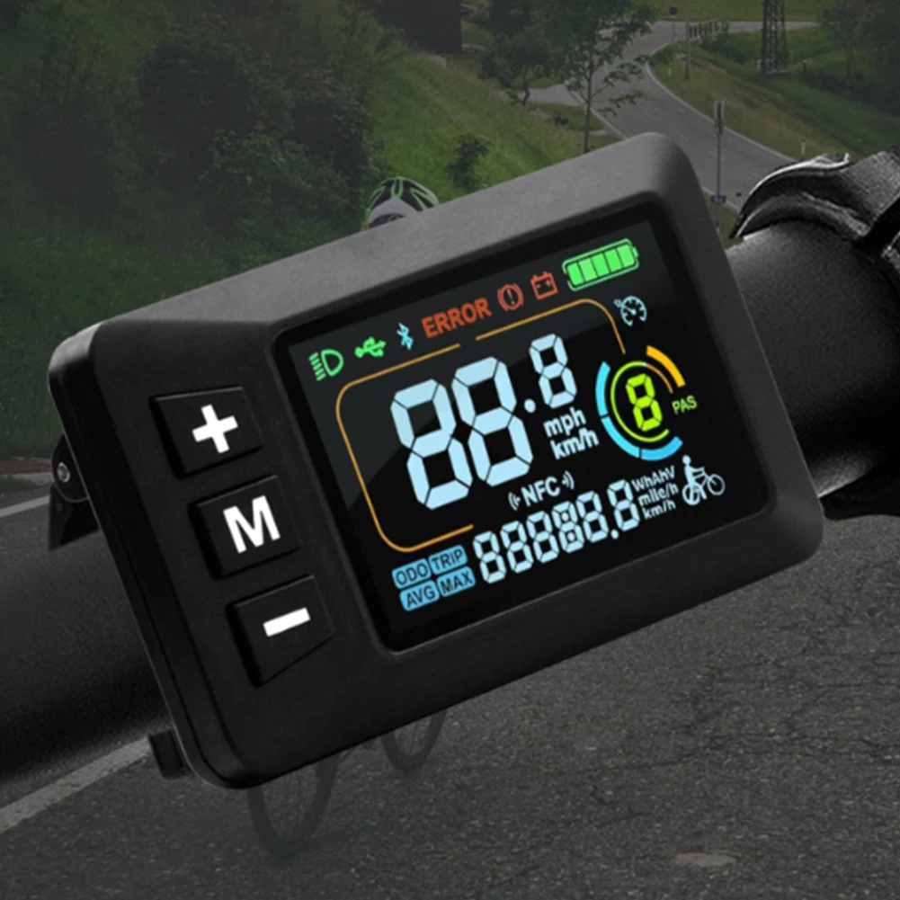 1pc-E-Bike-Display-24V-36V-48V-60V-LCD-Display-With-5-Pin-Cable-And ...