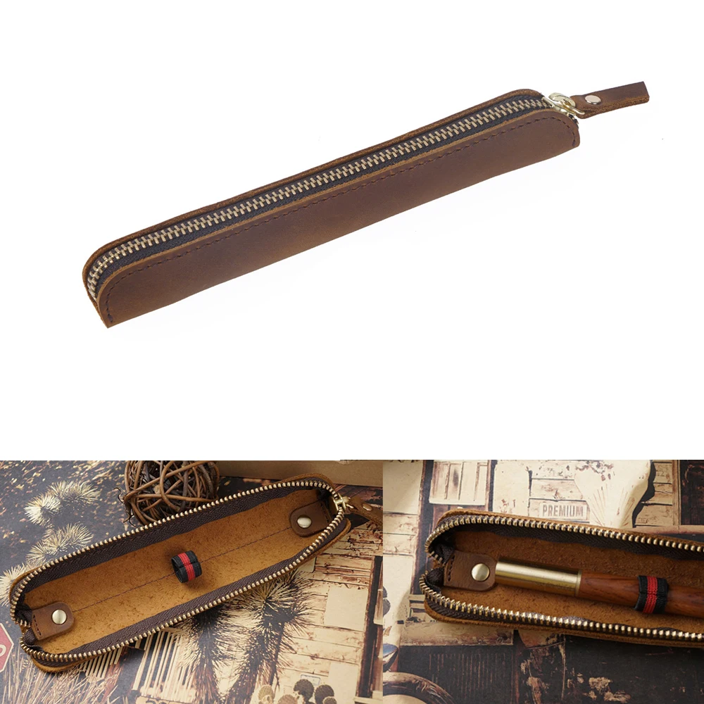 Genuine-Leather-Zippered-Pen-Case-for-Protecting-Pen-Mini-Leather ...