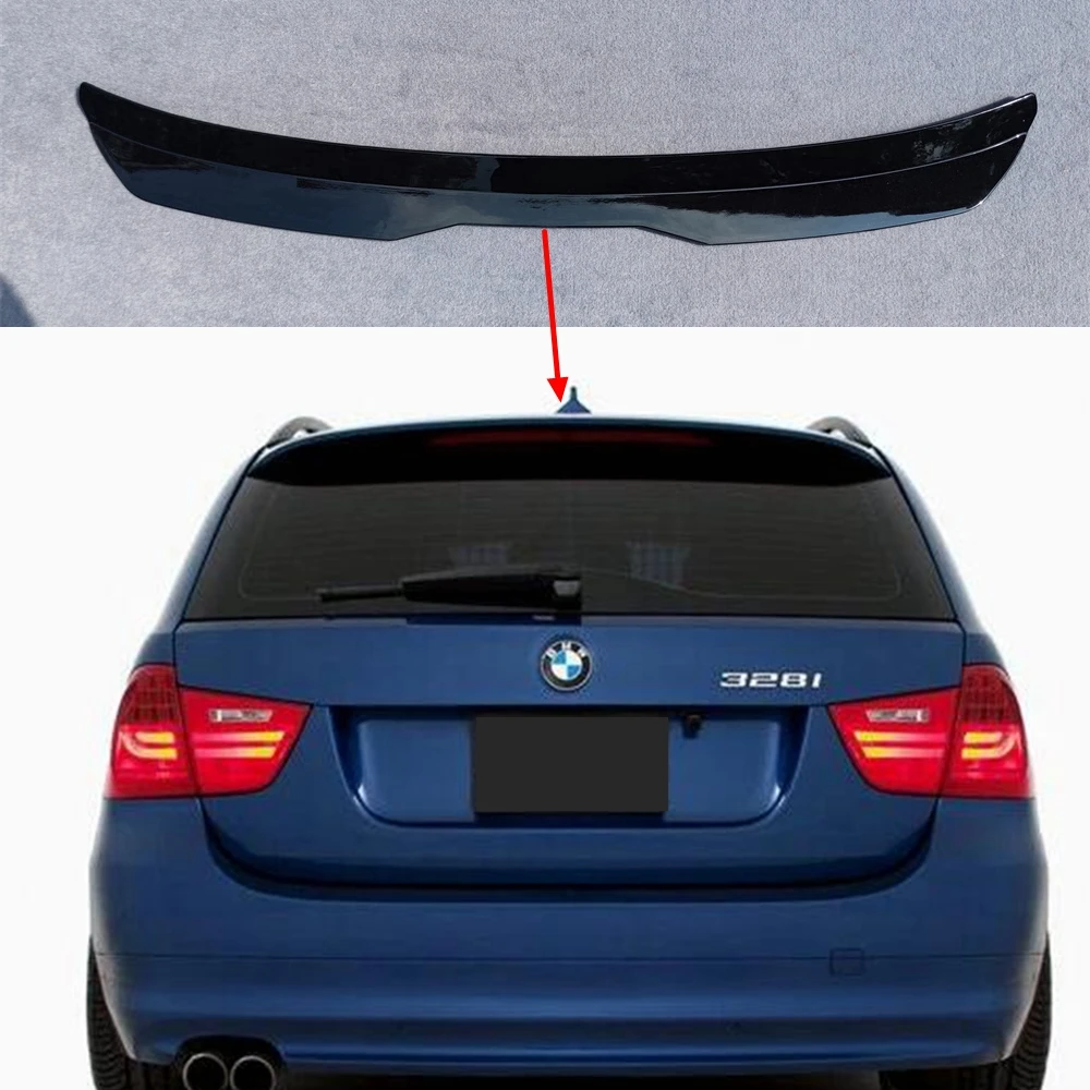 SPOILER EXTENSION for BMW 3 E91 M-PACK FACELIFT 3 Series Touring 2005 ...