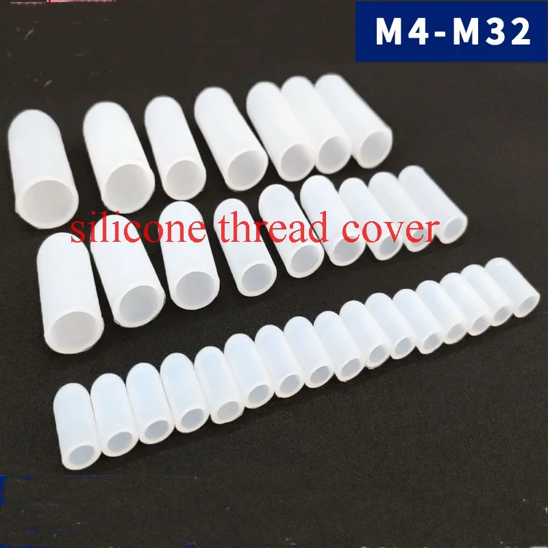 10pcs-M13-M32-high-temperature-resistant-End-cap-thread-cover-silicone ...