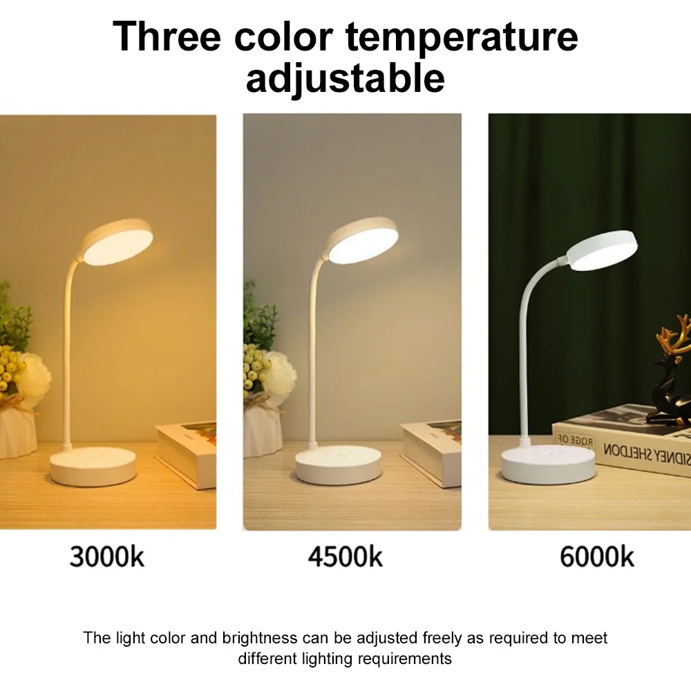 Đèn LED Để Bàn Sạc USB Bảo Vệ Mắt Để Bàn Ba Chế Độ Chiếu Sáng Học Sinh ...