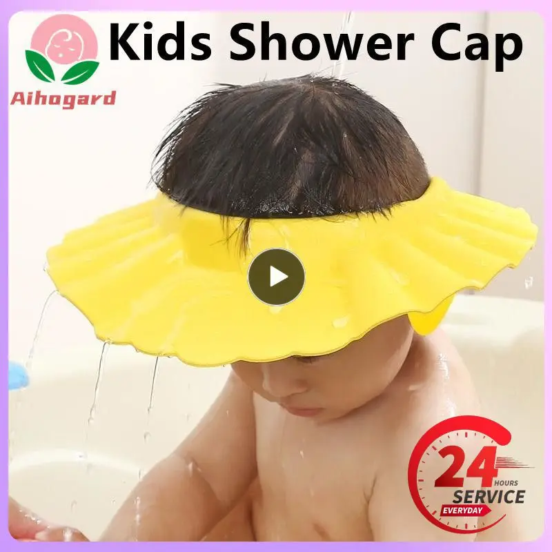 Children-s-Shower-Mask-Adjustable-Protect-Shield-Kids-Bath-Visor-Hat ...