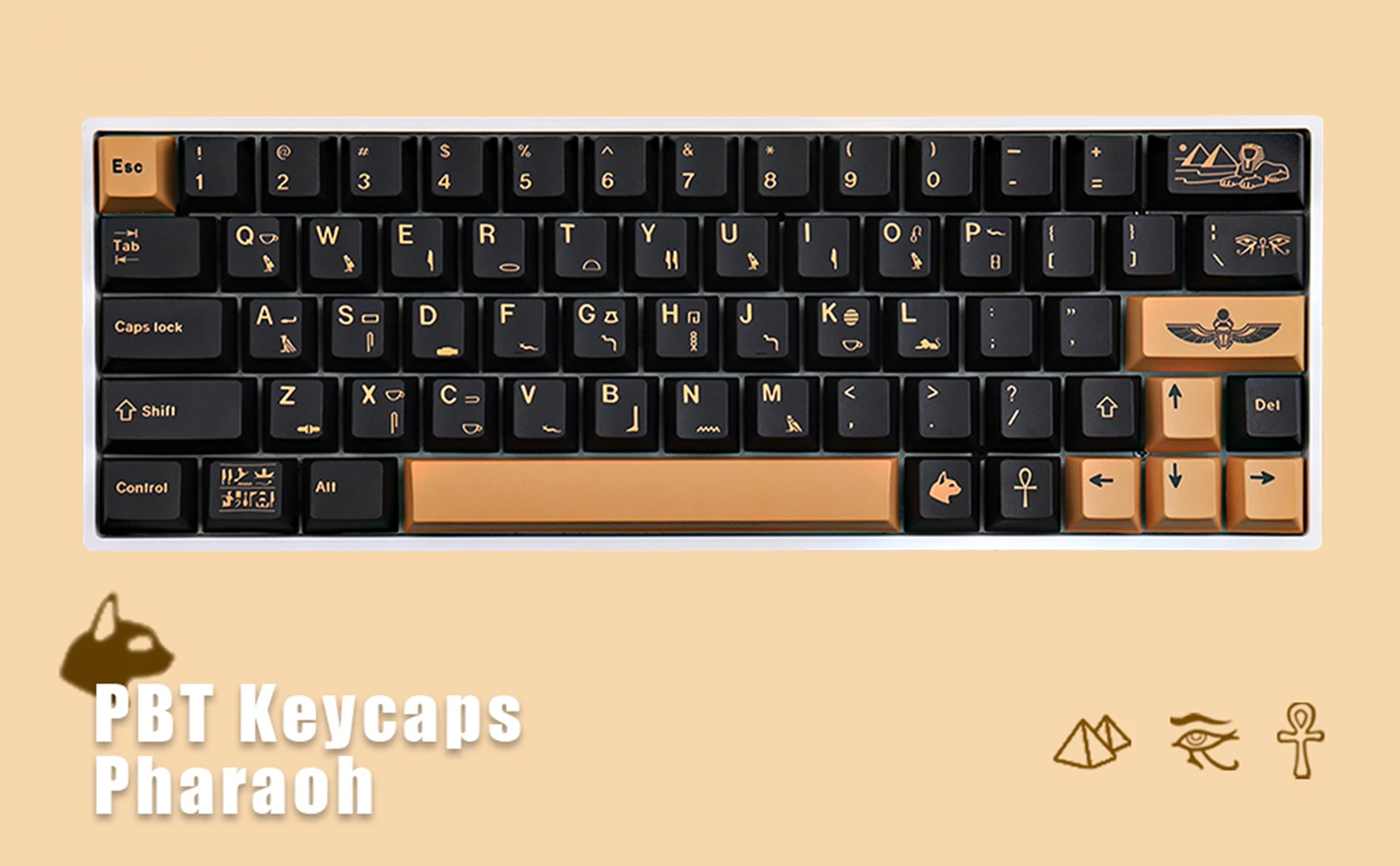 GMK Pharaoh PBT Keycap 129 Keys Cherry Profile DYE-SUB GMK Personalized ...