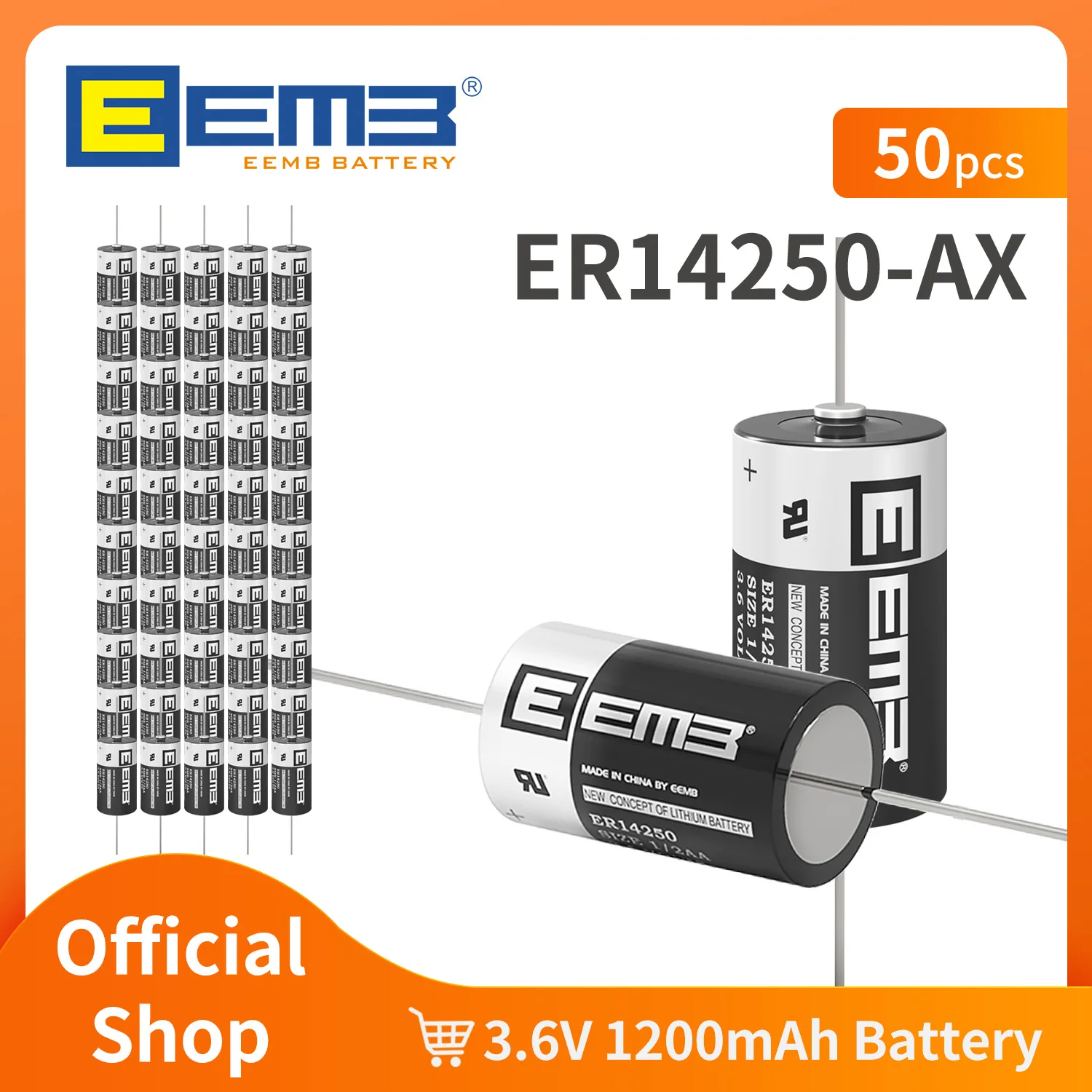 EEMB-ER14250-AX-3-6V-1-2-AA-Batterie-avec-Humanity-Pin-Lithium-Batterie ...