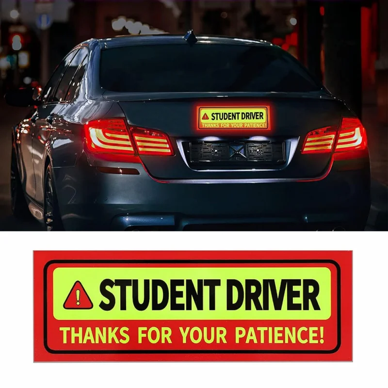 Student-Driver-Car-Magnet-3pcs-Student-Driver-Sticker-Warning-Magnetic ...