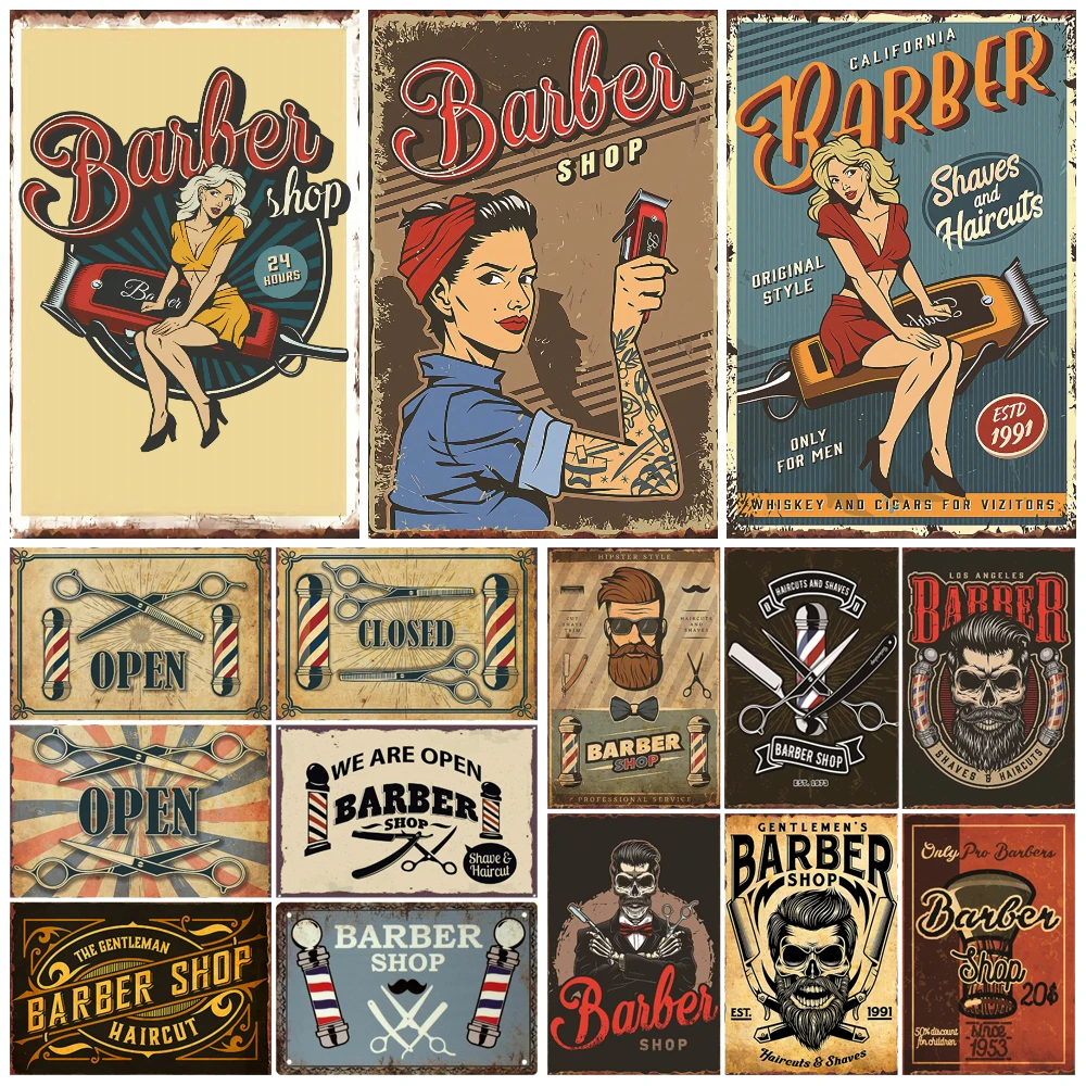 Vintage Barber Shop Sign