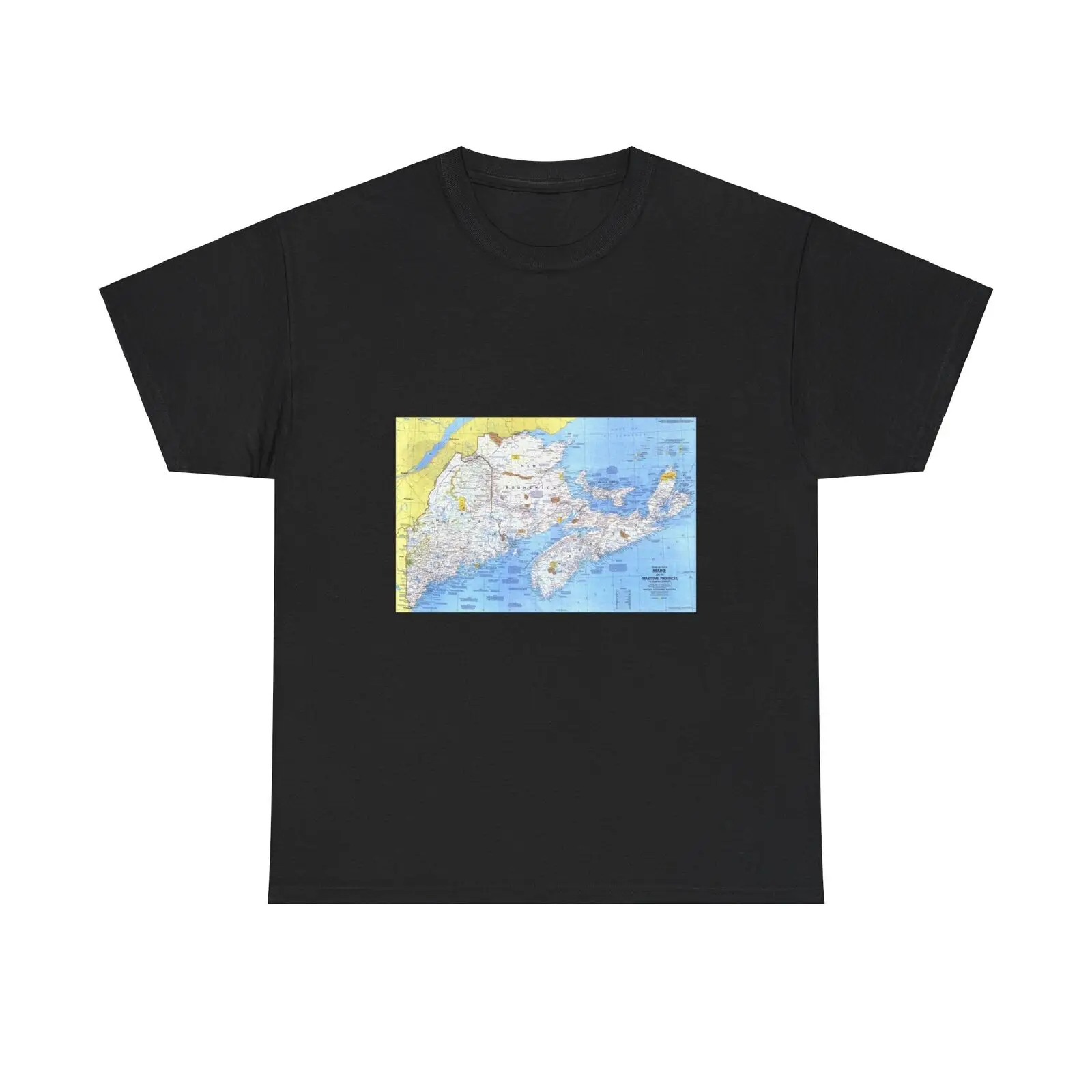Canada Maine with the Maritime Provinces 1 1975 Map T Shirt