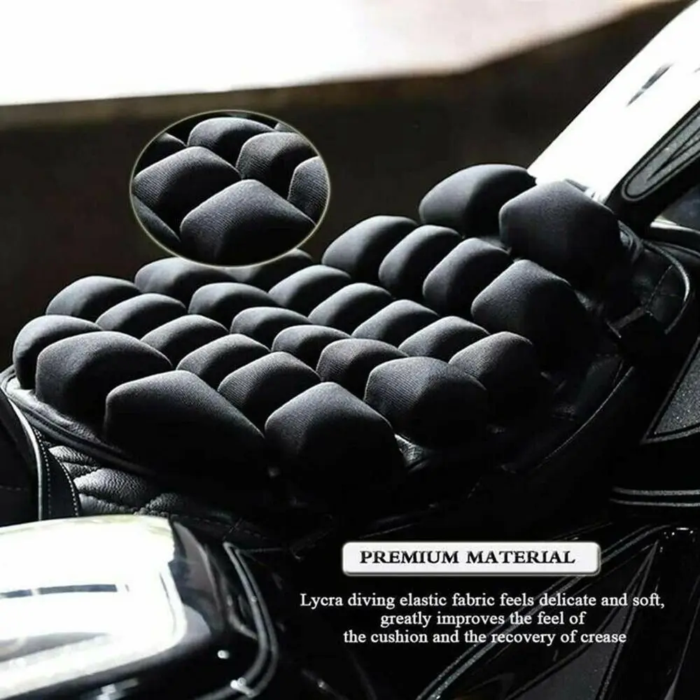 Motorbike Pillow Pad Cover Motorcycle 3D Comfort Gel Seat Cushion ...