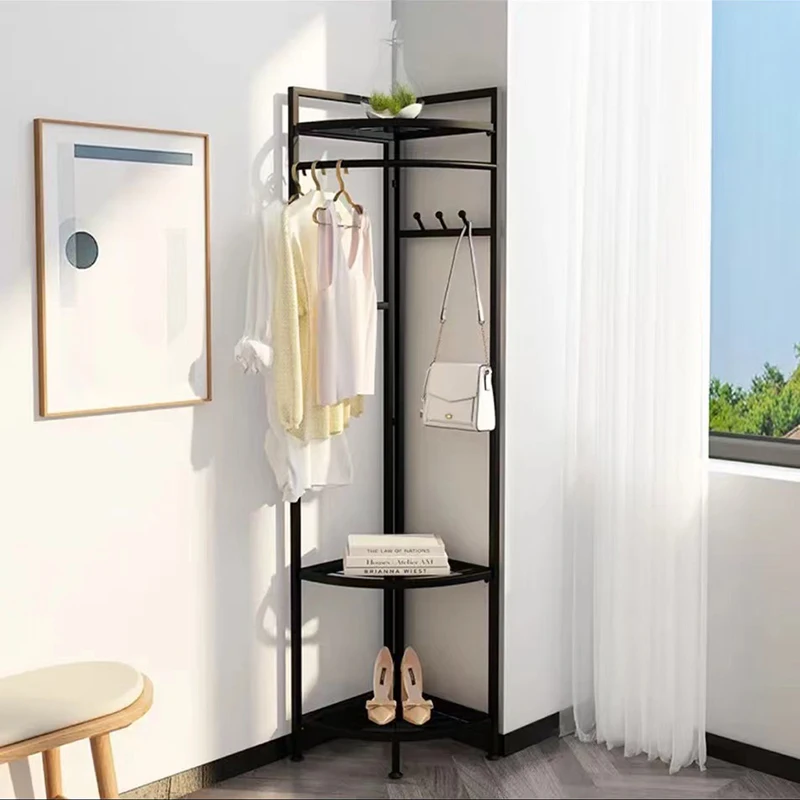 Living Clothes Rack Coat Stand Shoe Multiadjustable Modern Clothes ...