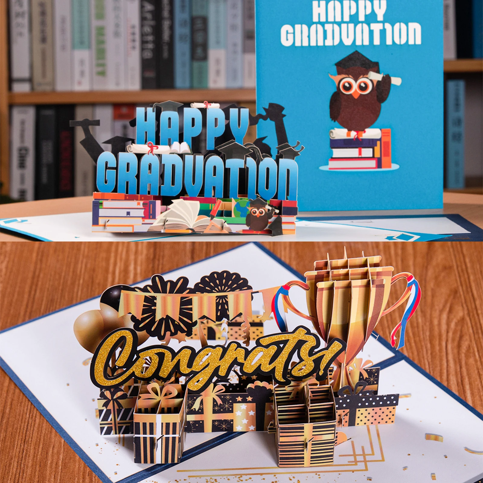 Pop-Up-Congrats-Karte-Graduation-Karte-Herzlichen-Gl-ckwunsch-Karte-3D ...