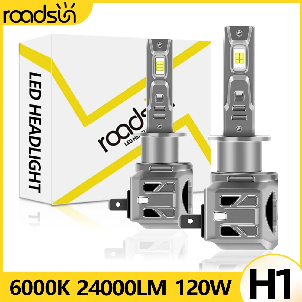 2pcs Super bright H1 LED Car Headlight Bulbs 24000LM 120W Car Fog Lamp ...