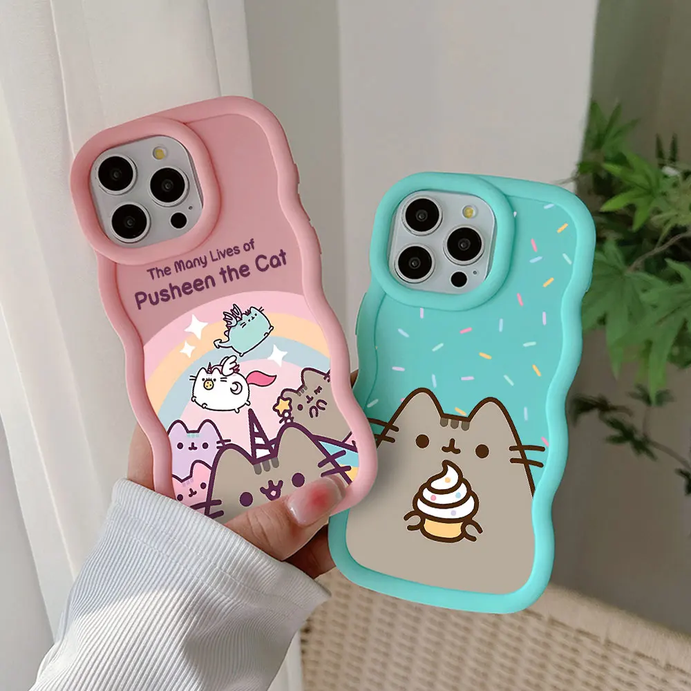 Cute Cartoon Cat Pusheens Phone Case for IPhone 15 14 13 12 11 Pro Max ...