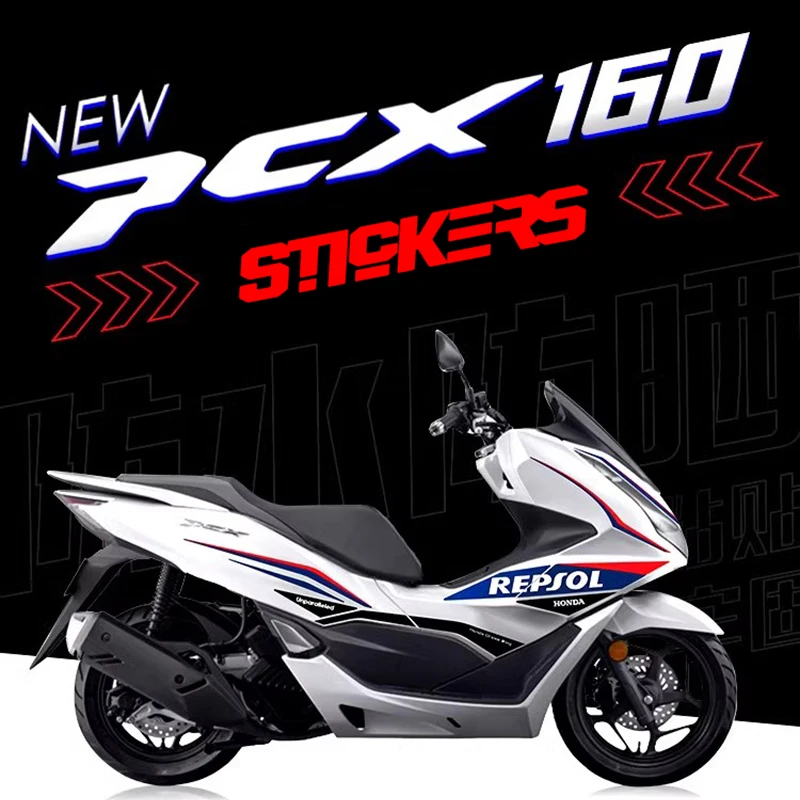for-Honda-PCX160-modified-whole-car-decorative-version-with-floral-and ...