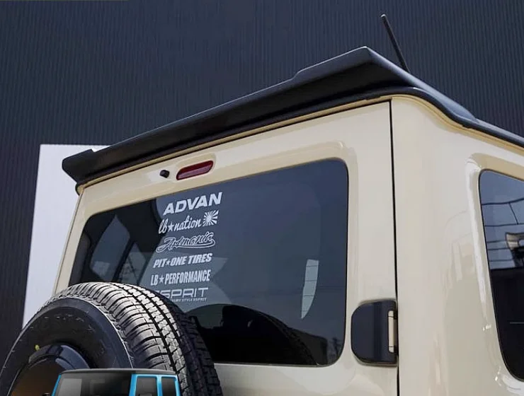 High Quality rear wing trunk lip tail spoiler ABS plastic material FOR Suzuki Jimny JB64 JB74 ...