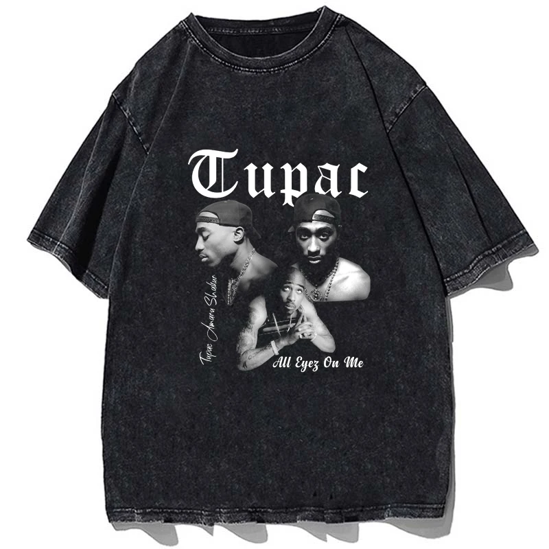 Women-Graphic-Cartoon-Rapper-Tupac-2pac-Print-T-Shirt-Short-Sleeve ...