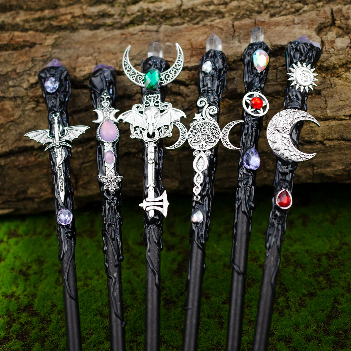 Witch-Wand-Altar-Wand-Irregular-Natural-Stone-Spells-Witch-Wand-Fairy ...