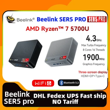 Beelink SER5 pro AMD Ryzen7 5700U DDR4 RAM 16G SSD 500G 4K Triple ...