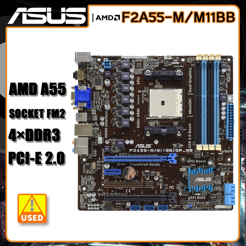 FM2 Motherboard ASUS F2A85-M2 Motherboard FM2 DDR3 64GB AMD A85X PCI-E ...
