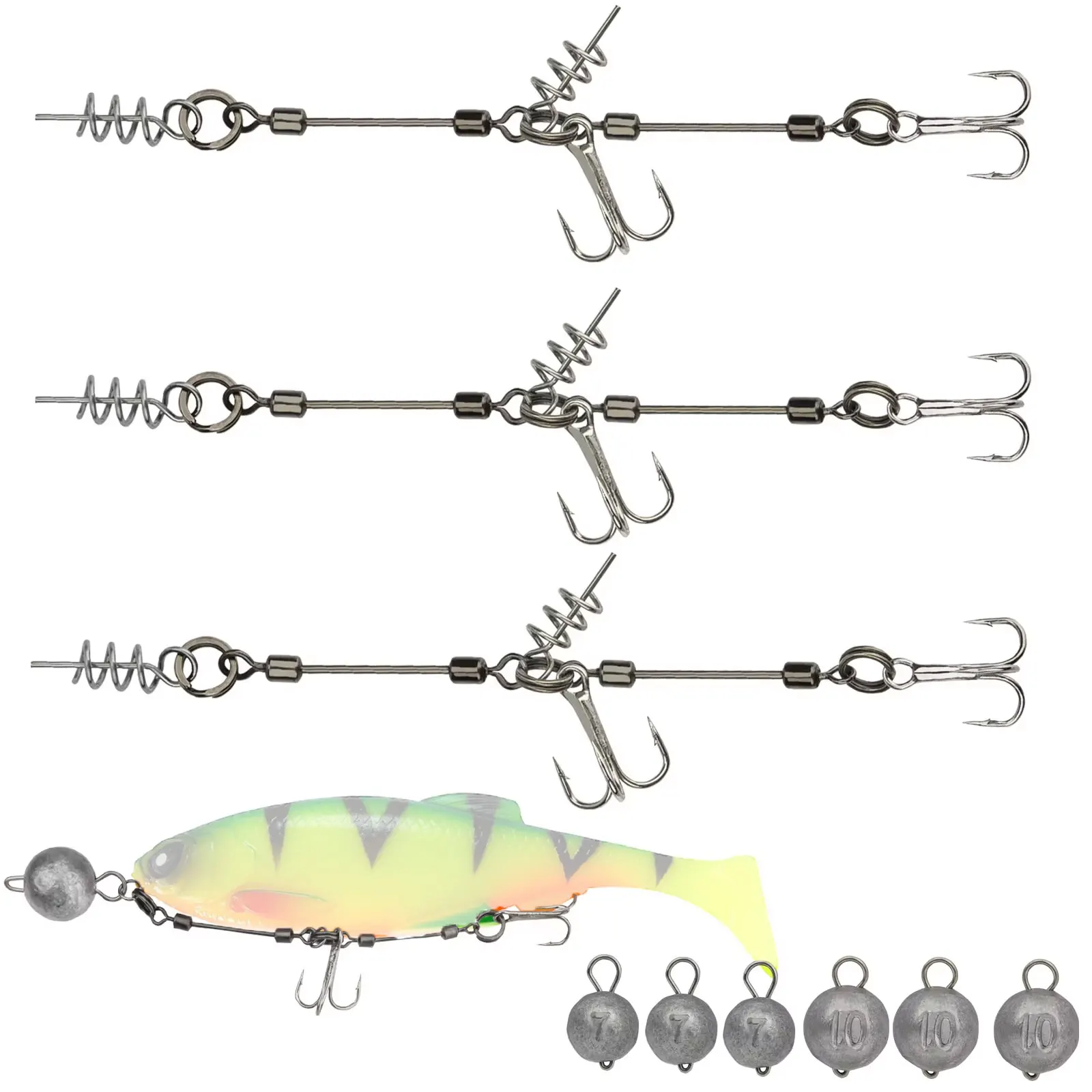 THKFISH-Treble-Fishing-Hooks-Spinpole-Stinger-Fishing-Rig-Hook-for-Pin ...