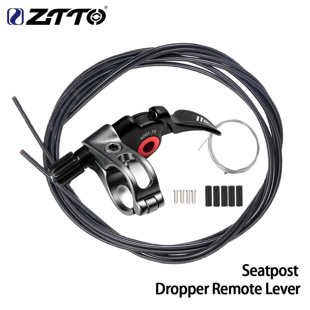 ZTTO CNC MTB Road Bike Dropper Seatpost Remote Wire Control Seat Tube ...