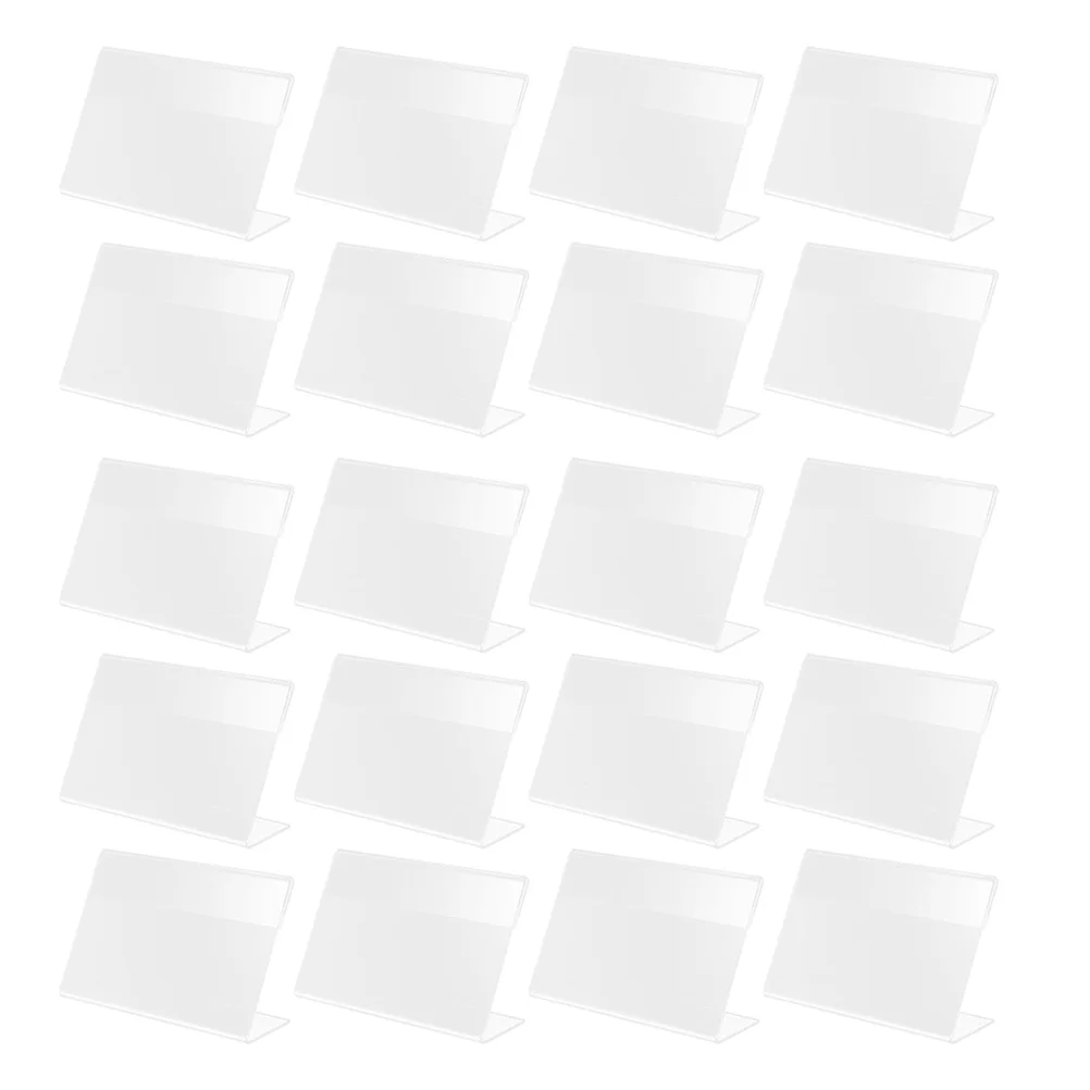 20-Pcs-Label-Holder-Price-Display-Shape-Stand-Clear-Holders-Plastic ...