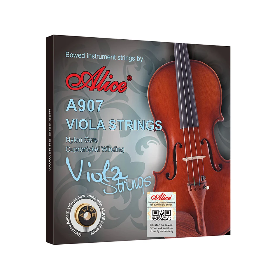Alice A907 Viola Strings A/D/G/C Full Set Nylon Core Cupronickel ...