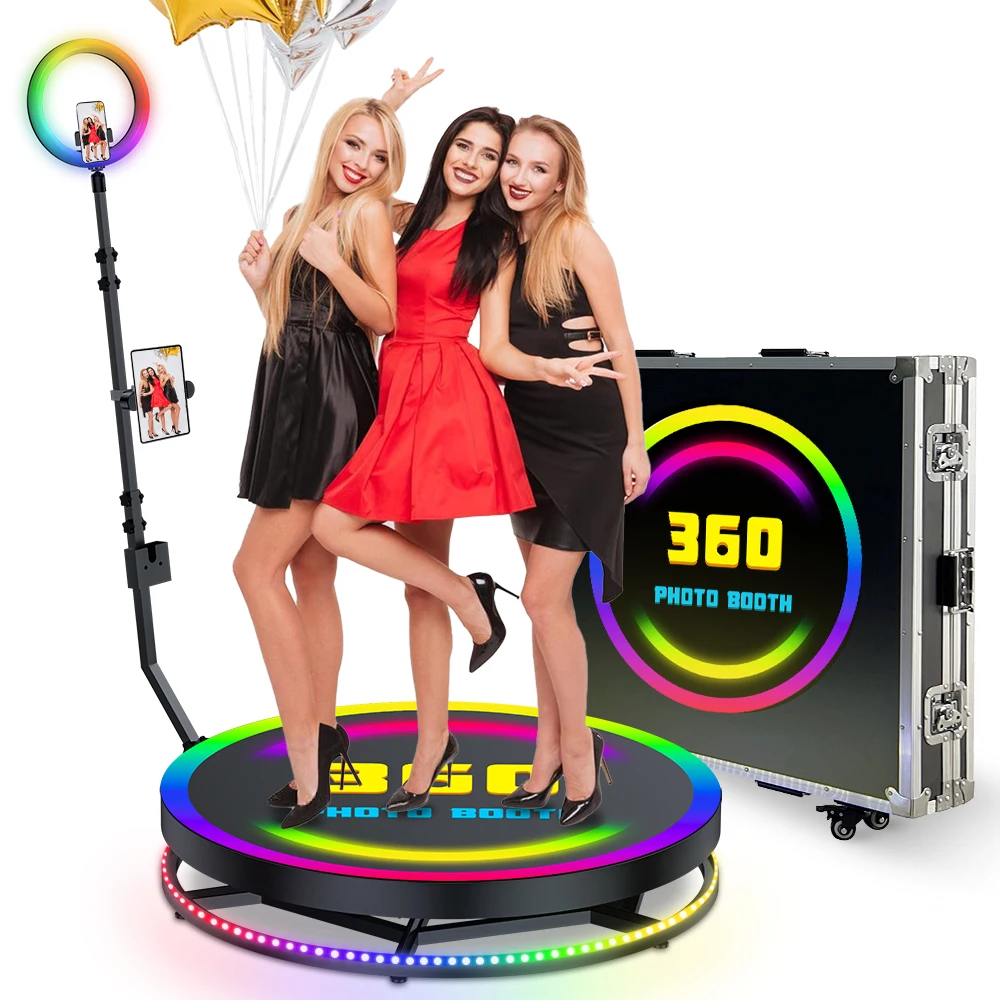 360-Degree-Photo-Booth-360-Photo-Booth-Machine-Automatic-Rotating-Spin-Photo-Booth-Machine-with ...