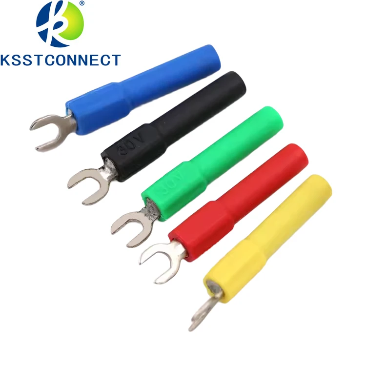 CP450 4MM Insulated Fork Spade U-Type Wire Connector Electrical Crimp ...