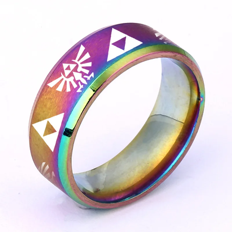 Asjerlya The Legend Of Zeldas Triforce Triangle Symbol Band Ring For ...