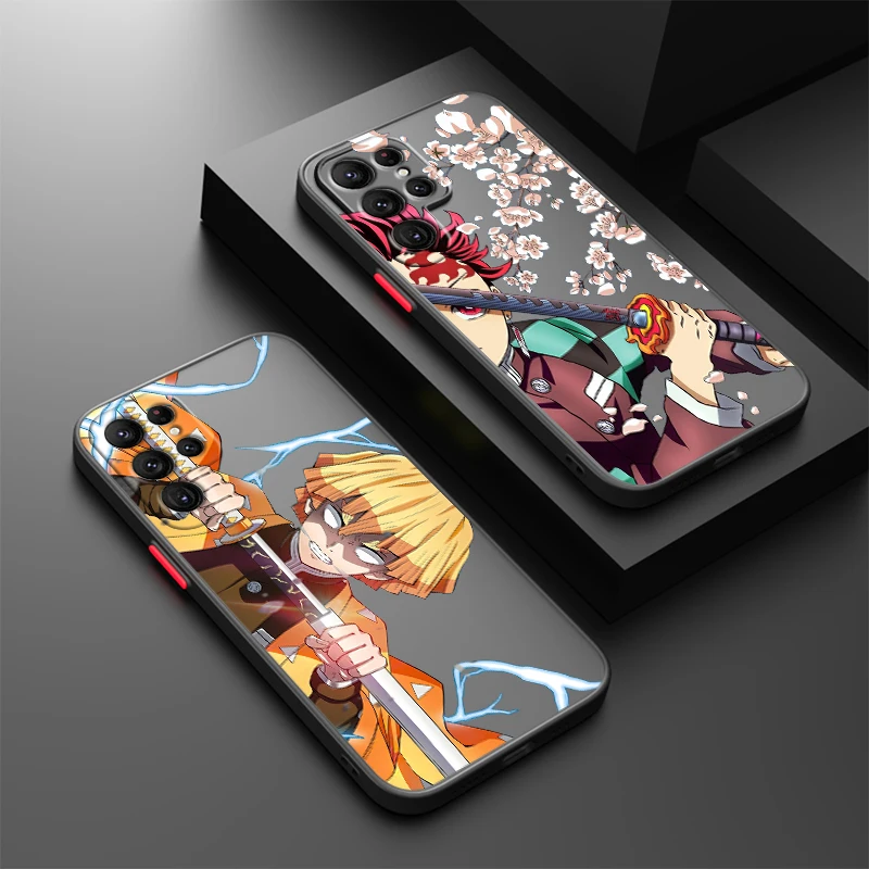 Japanese-Anime-Demon-Slayer-For-Samsung-S24-S23-S22-S21-S20-S10-FE-Note ...