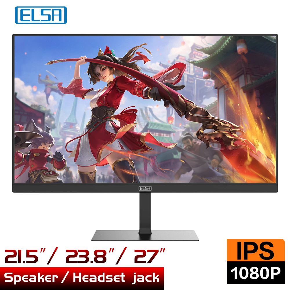 Elsa 21.5 24 27 Polegada monitor de exibição pc frete grátis ips fhd ...