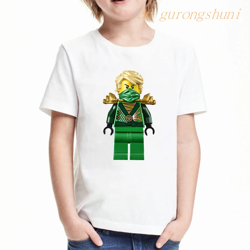 cartoon clothing t shirt boys shirts Ninja print graphic kids tshirt ...