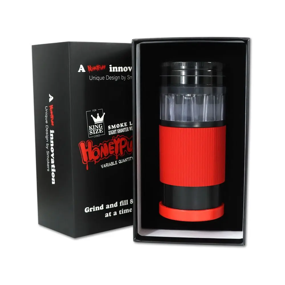 3-in-1 70mm Metal Tobacco Grinder Pre 8 Horn Cone Tubes One-piece Herb ...