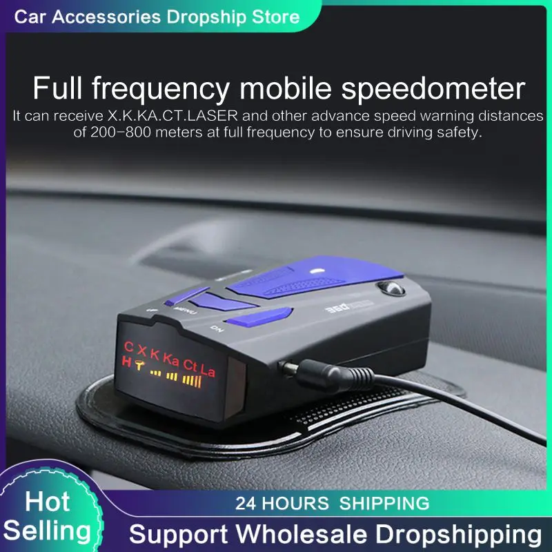 360 Degree Car Detector 16 Band V7 Gps Speed Safe Detector Voice Alert ...