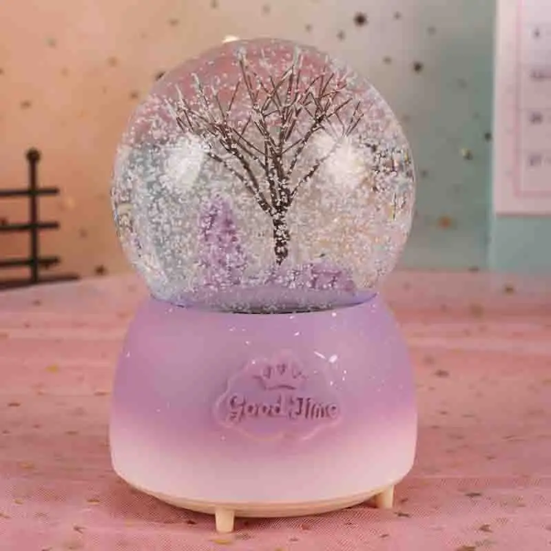 Dream Tree Spring, Summer, Autumn And Winter Snow Crystal Ball Music ...