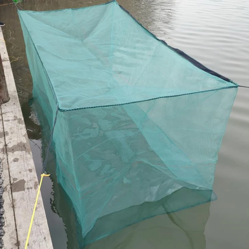 Fishing-3mm-Stake-Small-Mesh-Catch-Fish-Box-Aquaculture-Pond-Raise-Trap ...