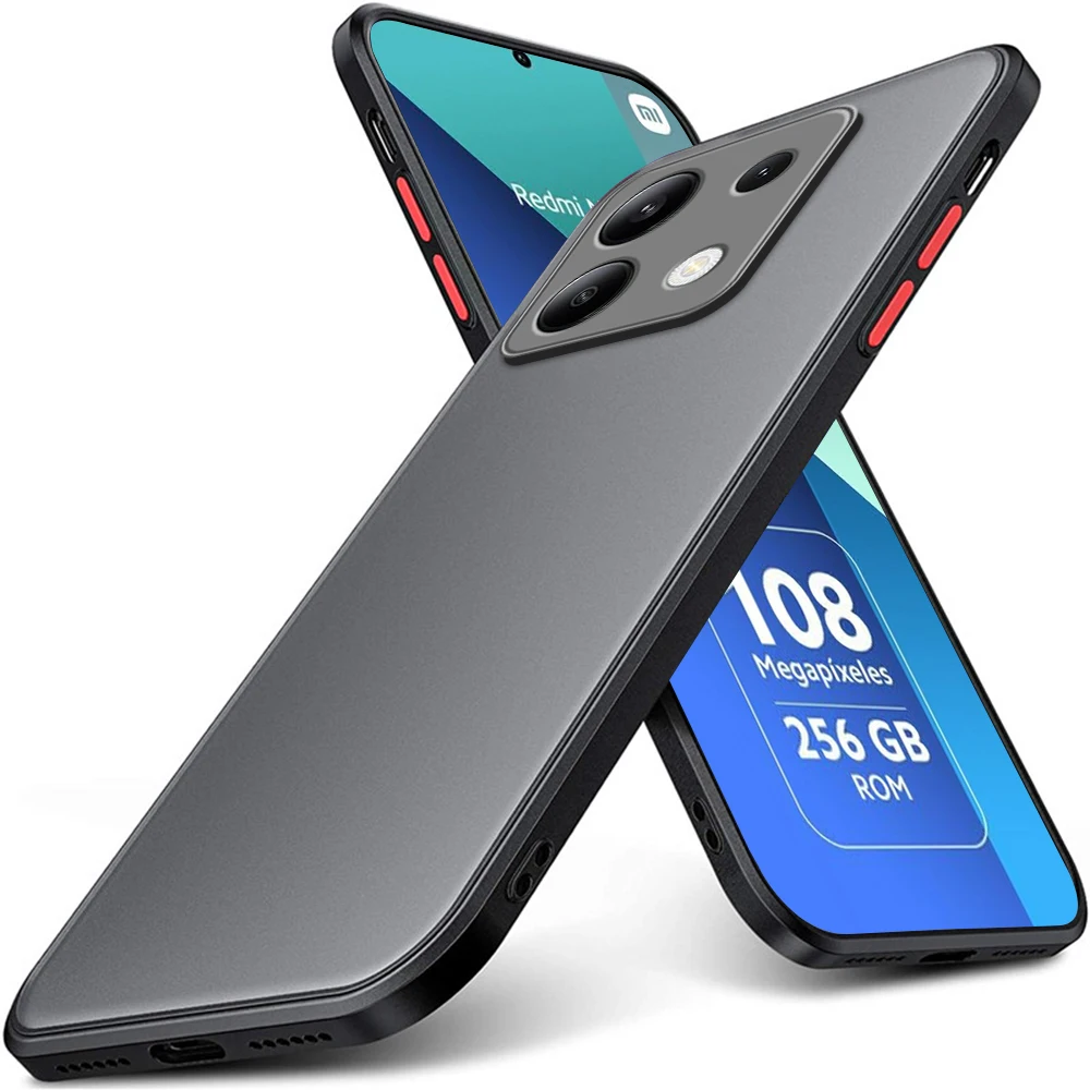 Redmy-Redme-Note-13-Pro-4G-Case-TPU-Soft-Frame-Matte-Hard-PC-Back-Cover ...