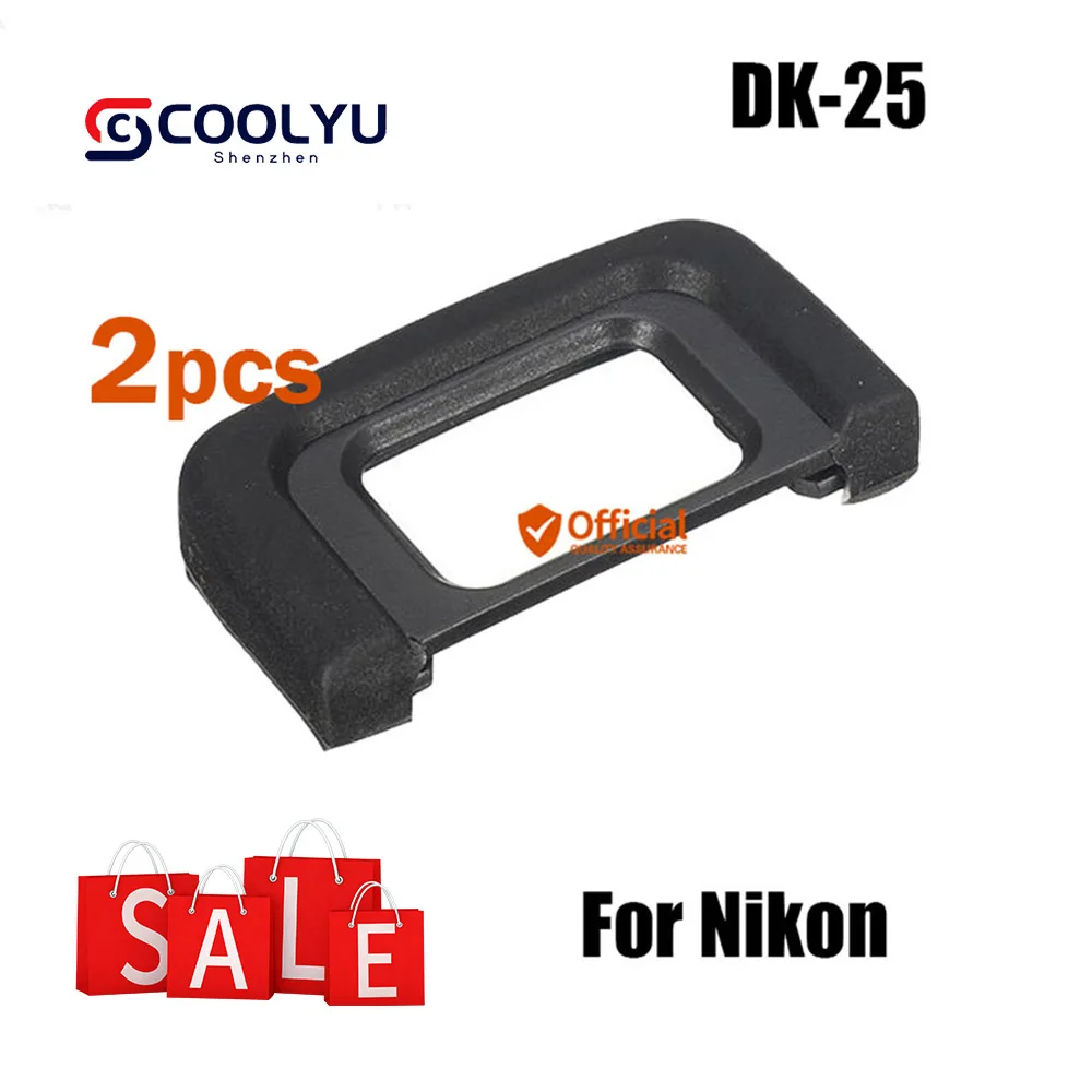2pcs DK-25 Rubber Eyecup Viewfinder Eyepiece For Nikon D3300 D3200 D3100 D3000 D5500 D5300 D5200 ...