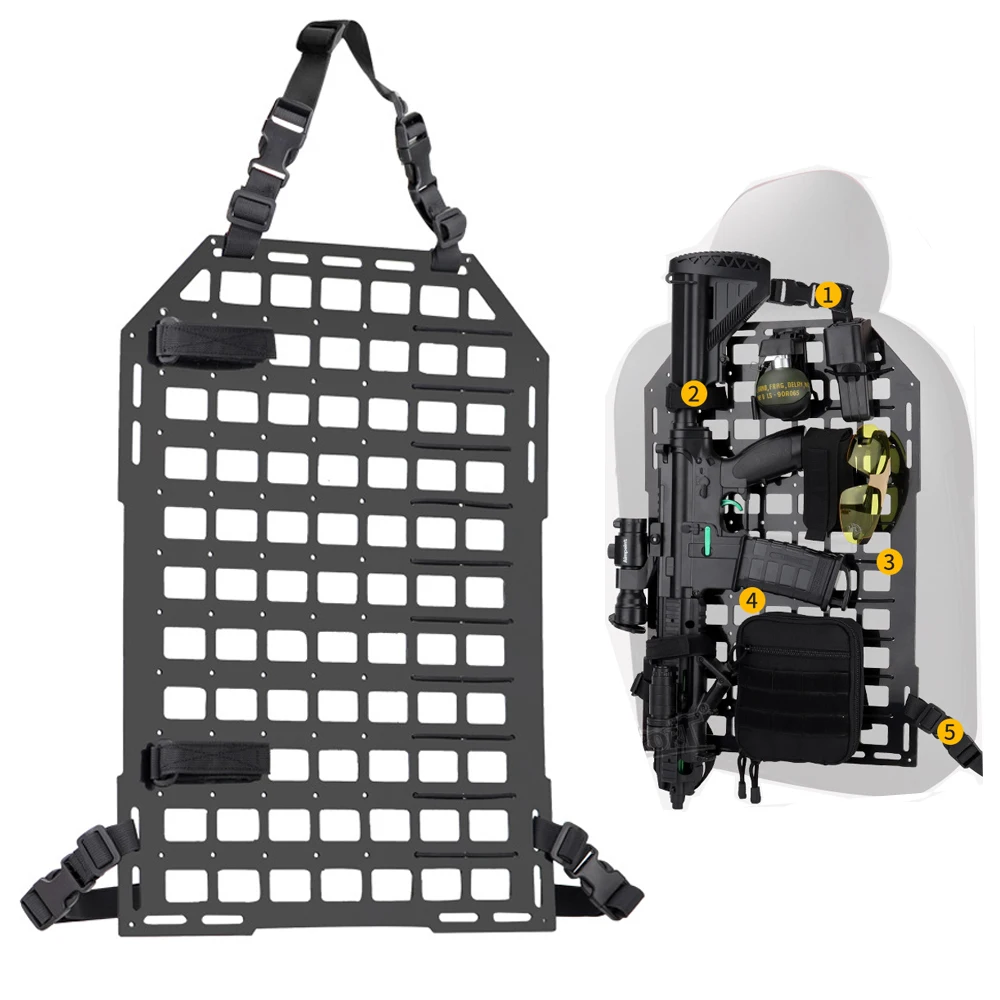 Tactical-Car-Seat-Back-Organizer-Vehicle-Rigid-Insert-Panel-Hanging ...