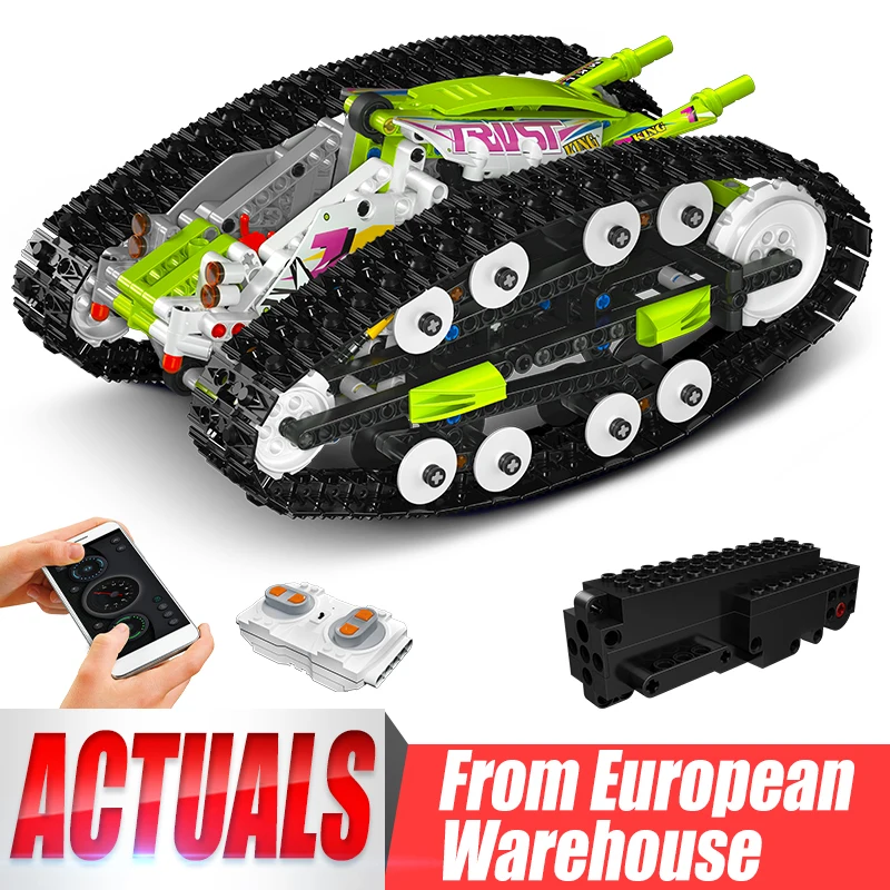 Mould King 13153 Remote Controlled Tracked Racer Building Blocks APP RC ...