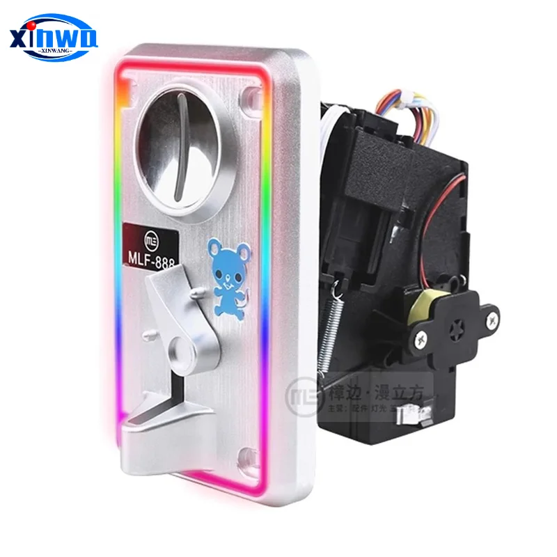 Colorful-Illuminated-Light-Frame-Coin-Acceptor-Mech-Arcade-Game-Tokens ...