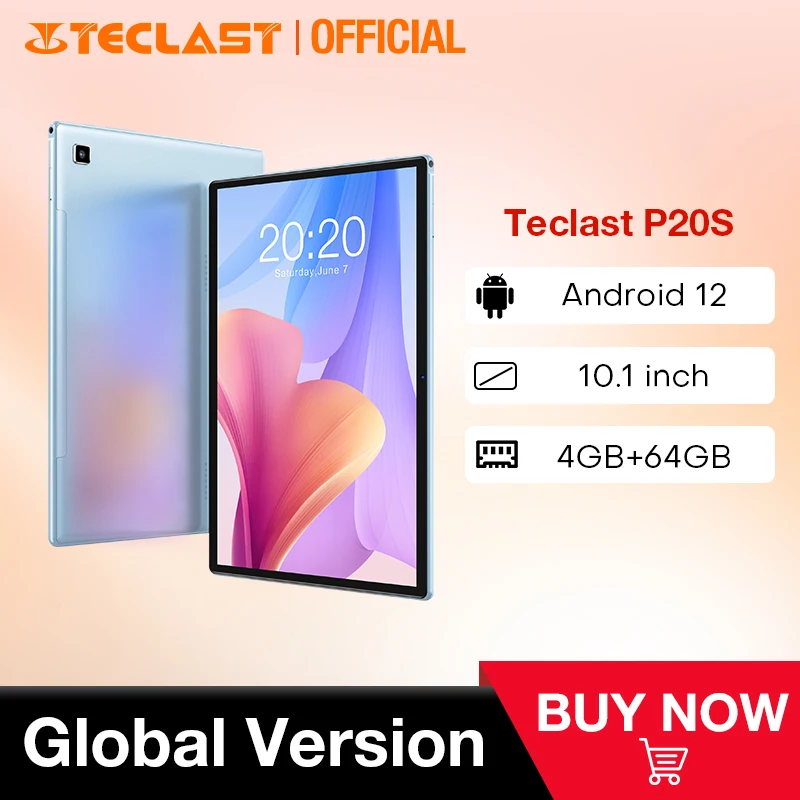 Teclast P20S 10.1 Inch 1280X800 IPS Tablet 4GB RAM 64GB ROM MTK P22 ...