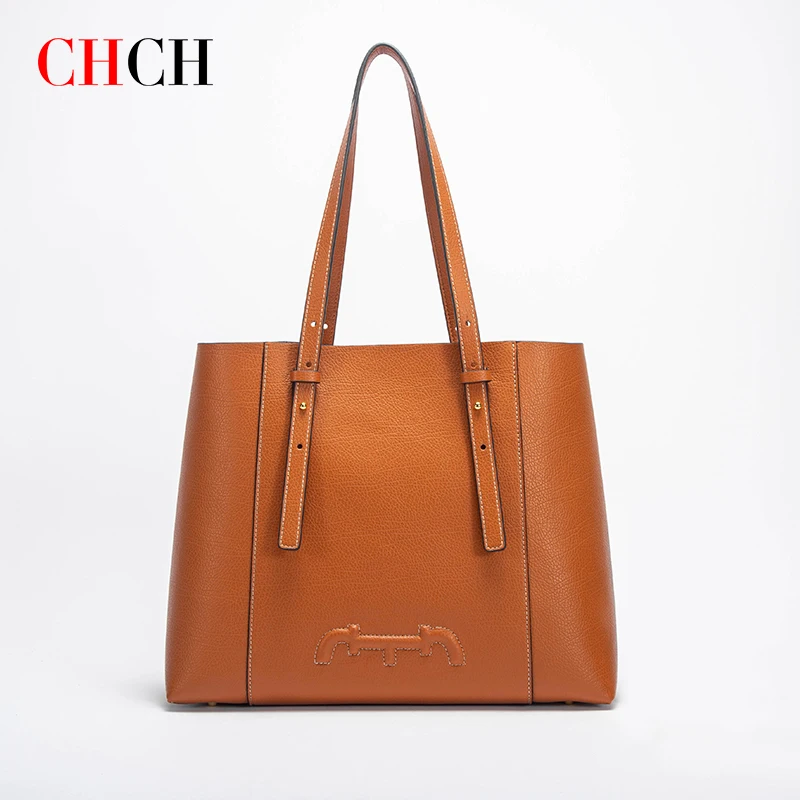 CHCH-Genuine-leather-large-capacity-shoulder-bag-light-luxury-fashion ...