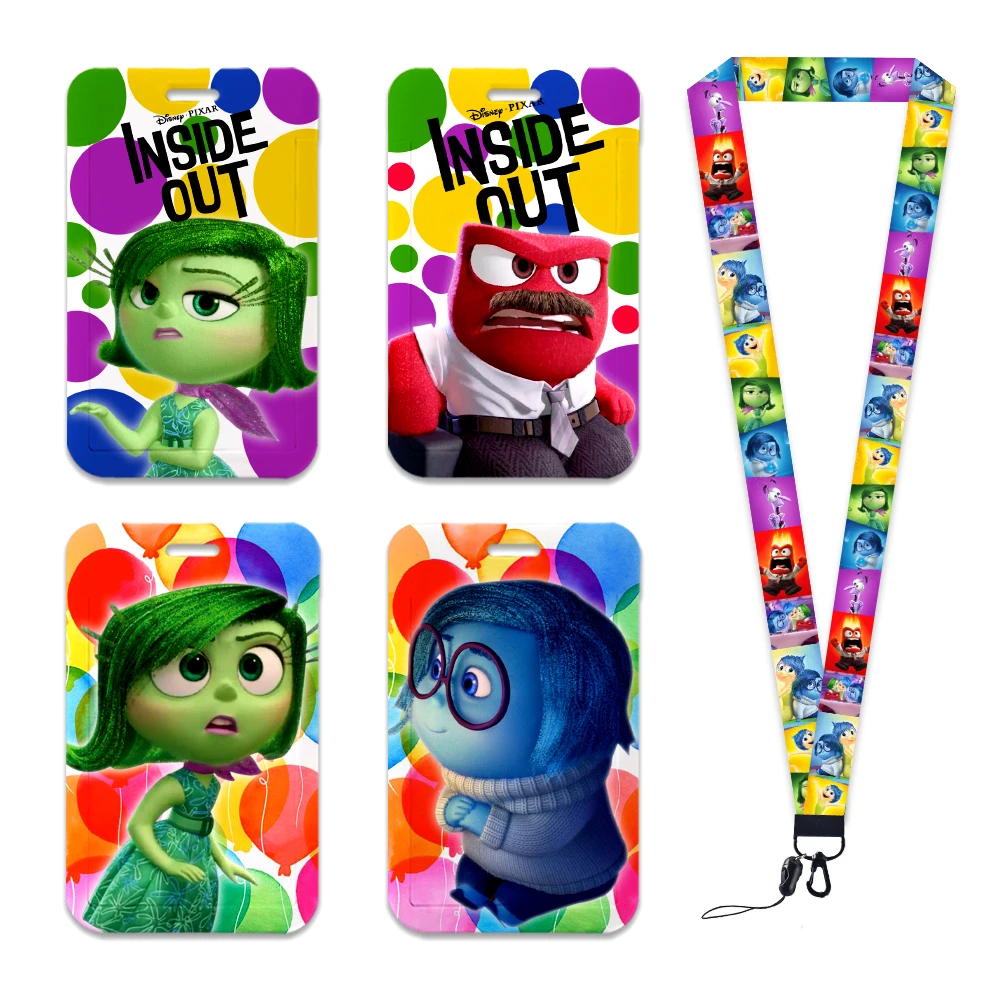 Inside-Out-2-Alegria-Raiva-Nojo-Fear-Lanyards-Funny-Badge-Holder-ID ...