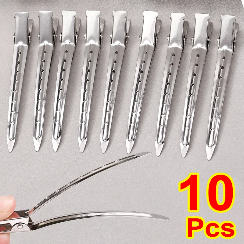 Hair-Care-Clips-Metal-Steel-Hairdressing-Sectioning-Clip-Clamps-Barber ...